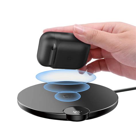 Baseus Wireless Charging Case For Apple Airpods Black