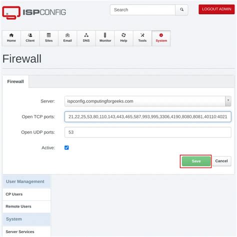 Install And Configure Ispconfig Control Panel On Ubuntu 2204