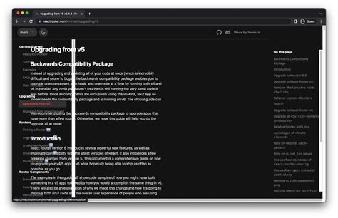 Bug Docs Upgrading From V5 Sidebar Overlapping With Content At Horizontal Scroll · Issue