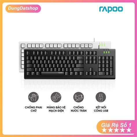 Rapoo Nk1800 Computer Keyboard Black Usb Shopee Malaysia