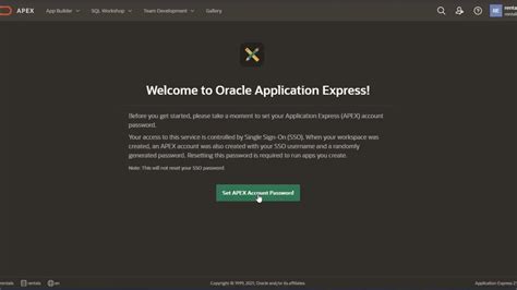 Oracle Cloud Apex Create Workspace Youtube