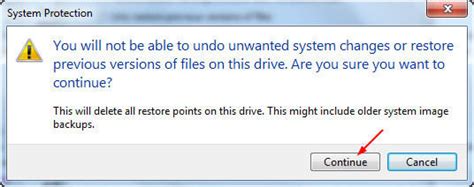 Delete All Restore Points In Windows 7