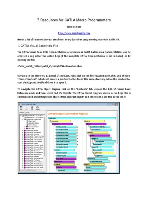 7 Resources For Catia Macro Programmers Pdf Visual Basic For