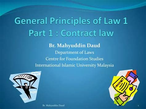 Ppt General Principles Of Law 1 Part 1 Contract Law Powerpoint Presentation Id1317628