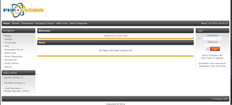 How To Login To The Php Fusion Admin Panel Inmotion Hosting