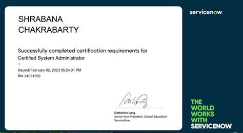 Shrabana Chakrabarty On Linkedin Servicenow Csa Success