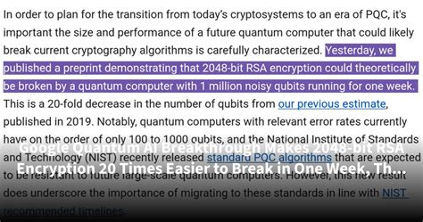 Google Quantum AI Breakthrough Makes Bit RSA Encryption Times Easier To Break In One