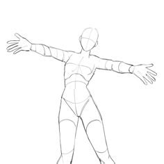 Bent Over Pose Reference Drawing