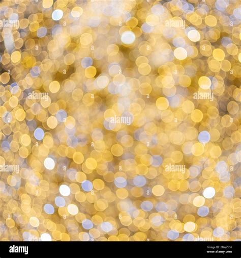 Background With Bokeh Pattern In Golden Hues Optical Defocus Effect Festive Picture Stock
