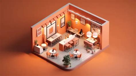 아이소 메트릭 3d 개념의 카페 인테리어 그림 카페 바 에스프레소 머신 커피 레스토랑 배경 일러스트 및 사진 무료 다운로드 Pngtree