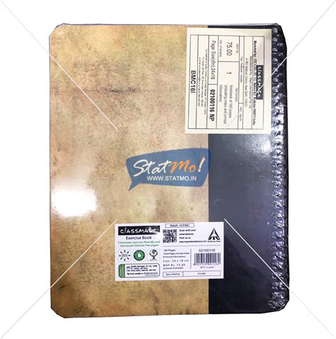 Classmate Pulse Spiral Notebook Unruled 180 Pages The