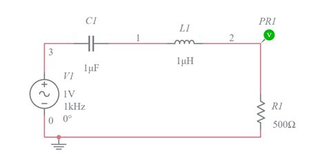 Rlc Circuit Diagram Multisim Live