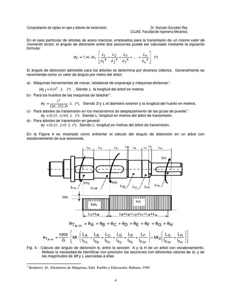 Rigidez De Arboles Pdf Rigidez Fricción