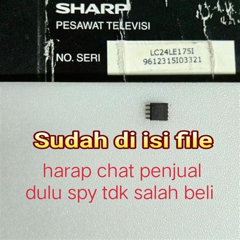 Jual Ic Eprom Eeprom Memory Spi Flash Tv Led Sharp Lc24Le175I Terbaik Shopee Indonesia