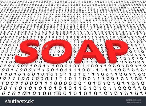 Soap Form Binary Code 3d Illustration Stock Illustration 563036668