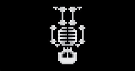 8 Bit Skeleton Skeleton Sticker Teepublic