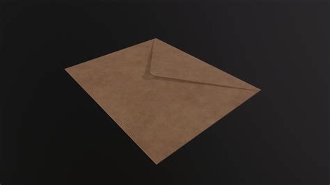 3d Model Envelope 3d Model Vr Ar Low Poly Cgtrader