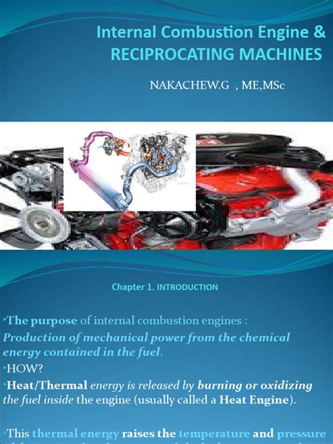 Ch 1 Ic Engines And Reciprocating Machines Pdf Internal Combustion Engine Diesel Engine