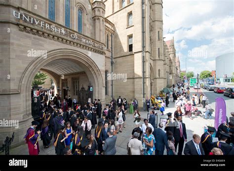 Manchester Uk 10th July 2014 Students At The University Of