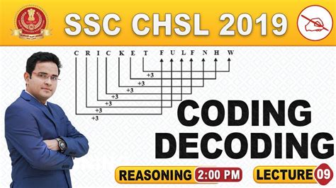 Coding Decoding Ssc Chsl 2019 Reasoning 200 Pm Youtube