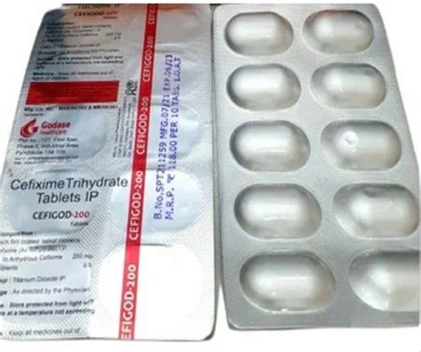 Cefixime Trihydrate Tablet Ip At ₹ 770 Box Cefixime Trihydrate Tablet In Rudrapur Id