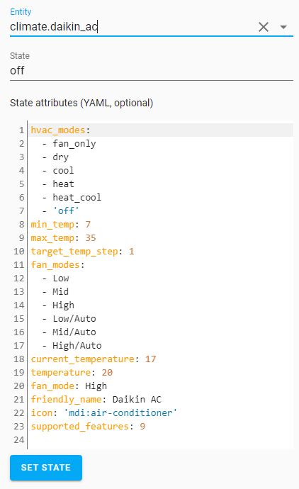 Get State Of Hvacmodes Climate Attribute Configuration Home