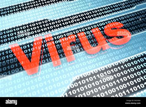 Computer Virus In Digital Code Stock Photo Alamy