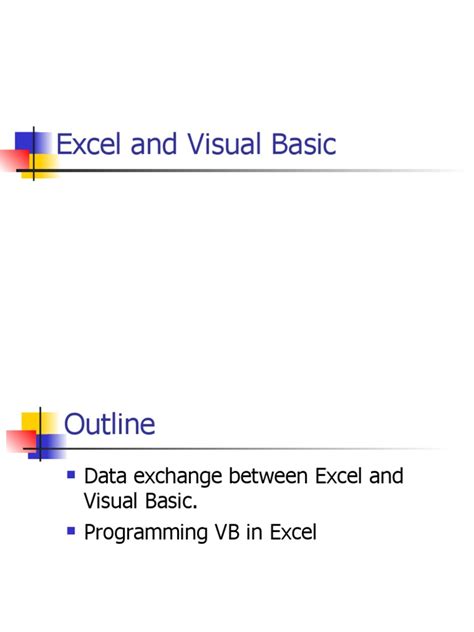 excel and visual basic pdf visual basic for applications microsoft excel