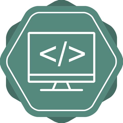 Beautiful Coding On Screen Vector Line Icon 17470518 Vector Art At Vecteezy