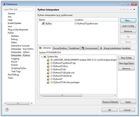 Python 2 Setting Environment Python Dengan Eclipse Dan Pydev Bleau Et Rouge