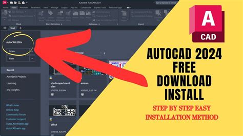 Autocad 2024 Free Download And Installation Guide