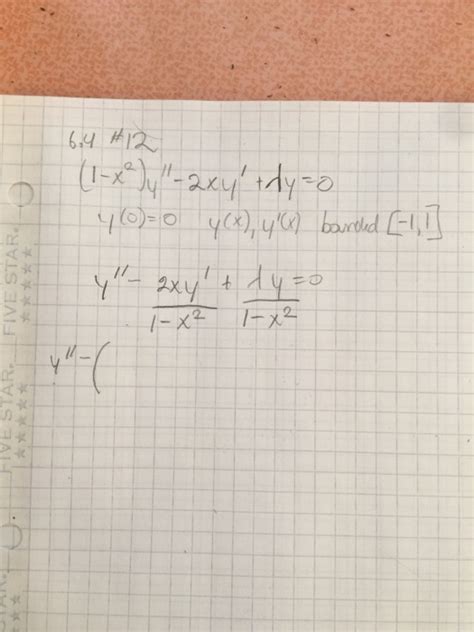 Solved 1 X2y 2xy Lambda Y 0 Y0 0