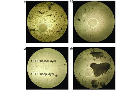 Post Mortem Micrograph Images Of The Embedded Optical Fibers A In