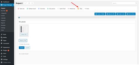 How To Create And Update Files In Wp Project Manager Wedevs
