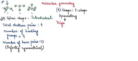 Solved For Each Molecular Geometry List The Number Of Total Electron Groups The Number Of