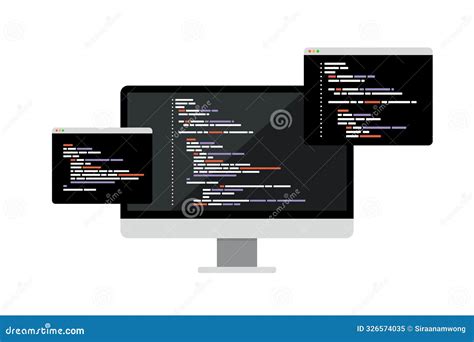 Concept Of Computer Programming Or Developing Software Or Game Stock