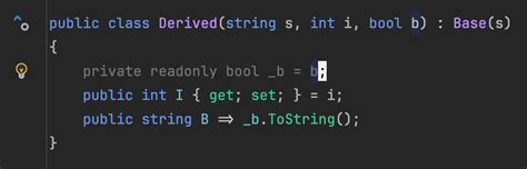Primary Constructors Using C 12 In Rider And ReSharper The NET