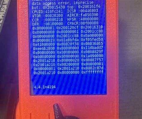 blue screen reboot imprecise data access error hardware firmware and software help prusa3d