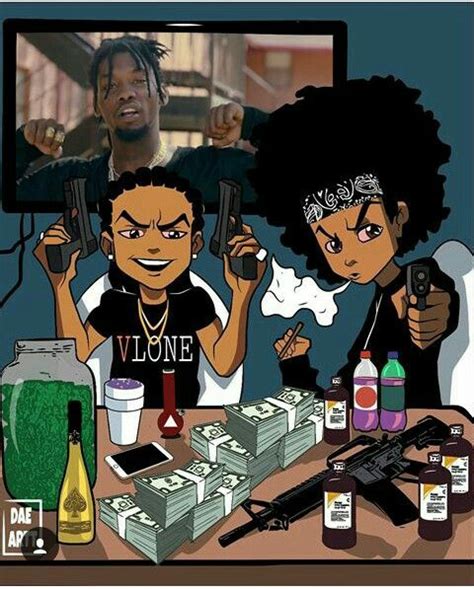 Swag Cartoon Dope Cartoon Art Black Girl Cartoon The Boondocks Cartoon Boondocks Drawings