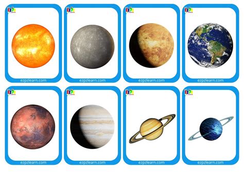 Solar System Printable Flash Cards