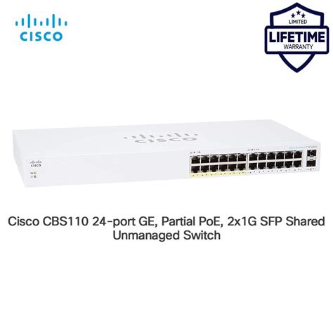 Cisco Business CBS PP EU Unmanaged Switch Port GE Partial PoE X G SFP Shared