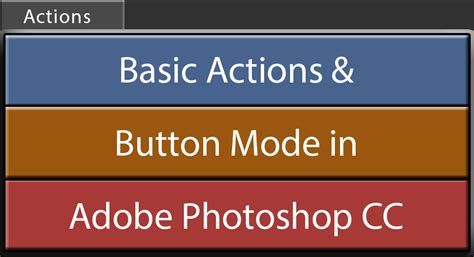 N S L Week 142 Photoshop Cc “basic Actions And Button Mode” Sebastian Bleak