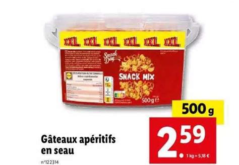 Promo Gâteaux Apéritifs En Seau Snack Mix chez Lidl iCatalogue fr