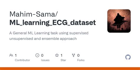Github Mahim Sama Ml Learning Ecg Dataset A General Ml Learning Task Using Supervised