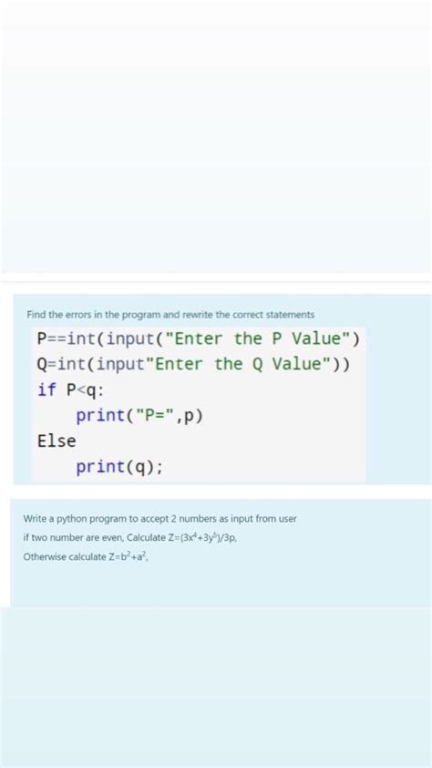 Solved Find The Errors In The Program And Rewrite The