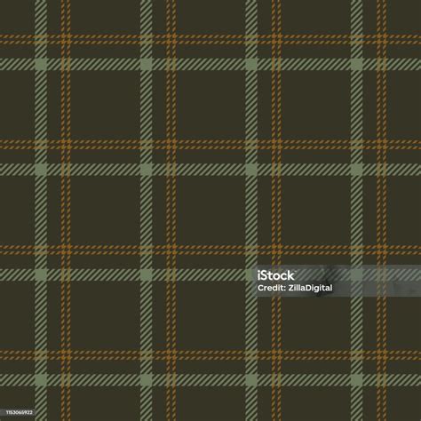 완벽 한 격자 무늬 패턴 벡터 그래픽입니다 다크 그린과 브라운 색상의 타탄 체크 패턴의 모던 패션 텍 스타일 디자인 0명에 대한 스톡 벡터 아트 및 기타 이미지 Istock