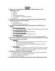 CIS Module Docx 1 2 3 4 5 6 CIS Module Chapter 1 Identify Two Key Management