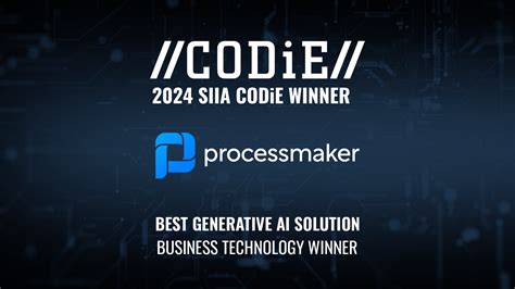 processmaker wins top award as 2024 best generative ai solution from