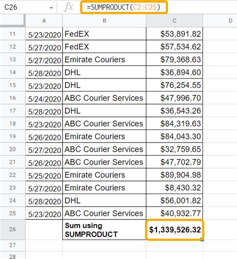 11 Ways To Sum A Column Of Numbers In Google Sheets Ok Sheets