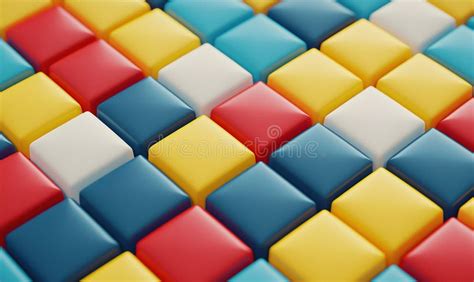 Colorful Cubes Pattern Background For Design Abstract Geometric Wallpaper Stock Illustration